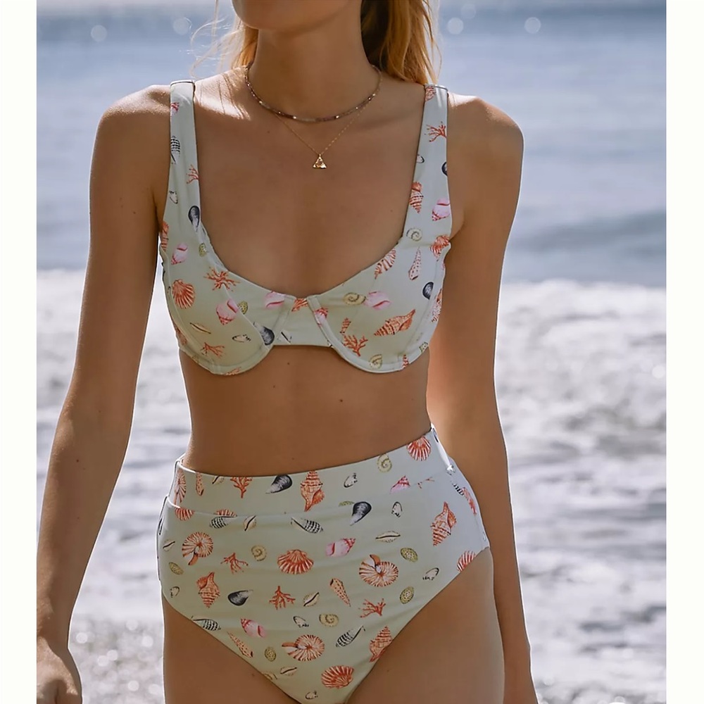 Maeve Kyleigh High Waisted Bikini Set - Gem